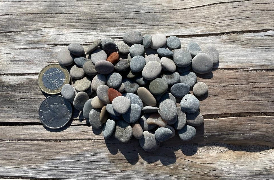 200 Tiny Sea Pebbles. Ideas for Jewellery Craft. Flat Baltic Beach ...