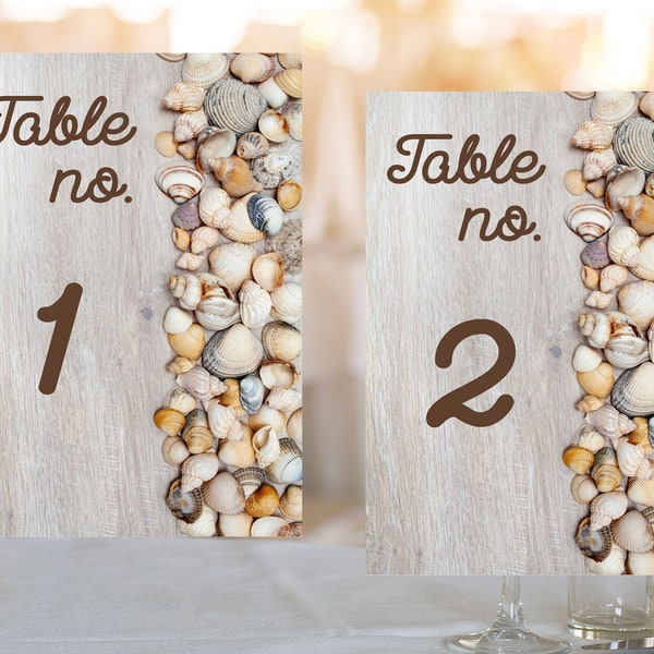 Beach Table Numbers - Etsy