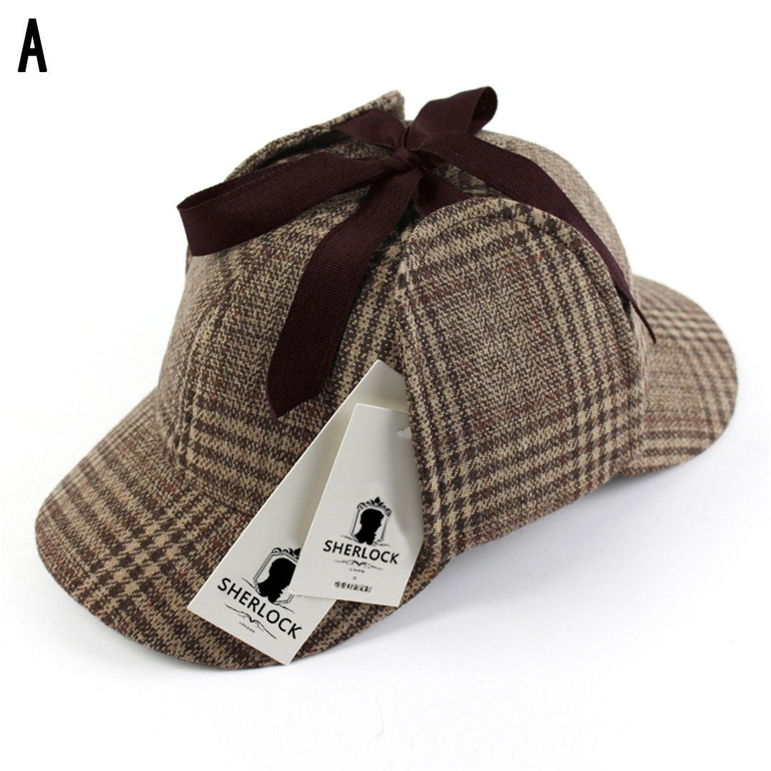 Sherlock Holmes Hat Wide Brim Bucket Hats Vintage Hat - Etsy