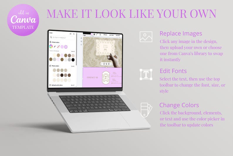 Wedding Website Template and Stationery Bundle With RSVP - Etsy