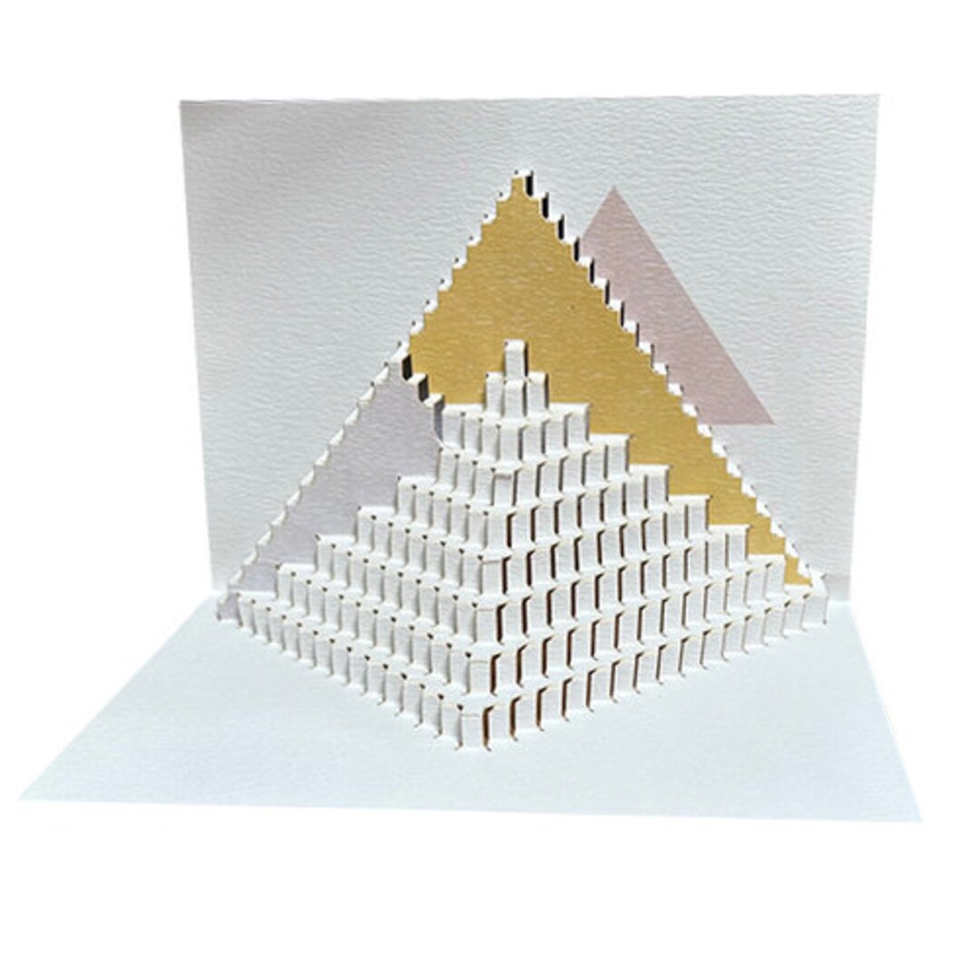 Pyramid Pop up Card, Birthday Pyramid, Happy Birthday, Happy Birthday ...