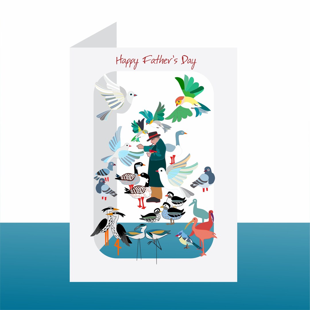 Father's Day Card, Father's Day, Dad's Day, Father's Day Cards, Bird's ...