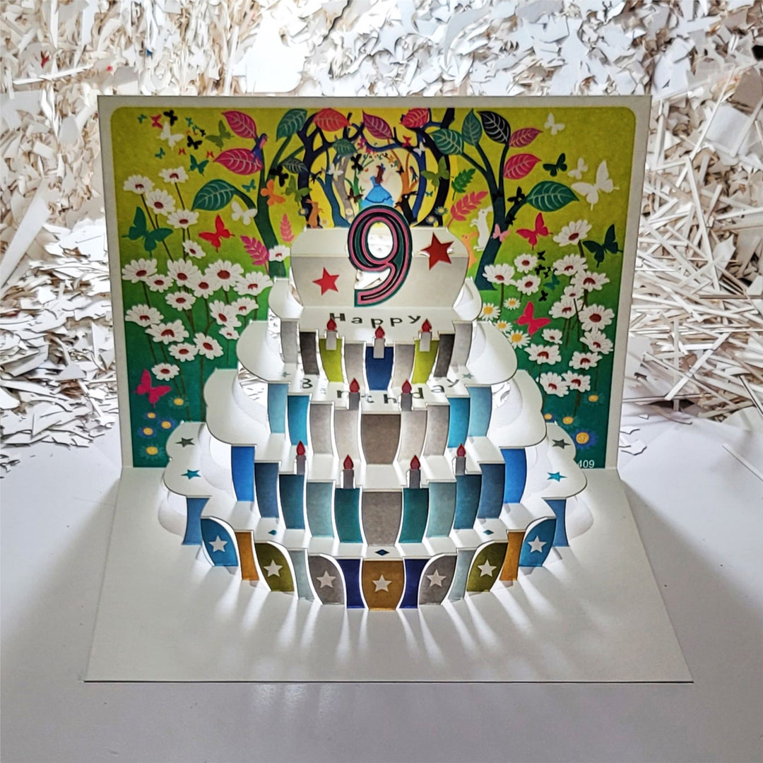 9th Birthday - Magic Wonderland - 'happy Birthday'' - Pop up Card, Age ...