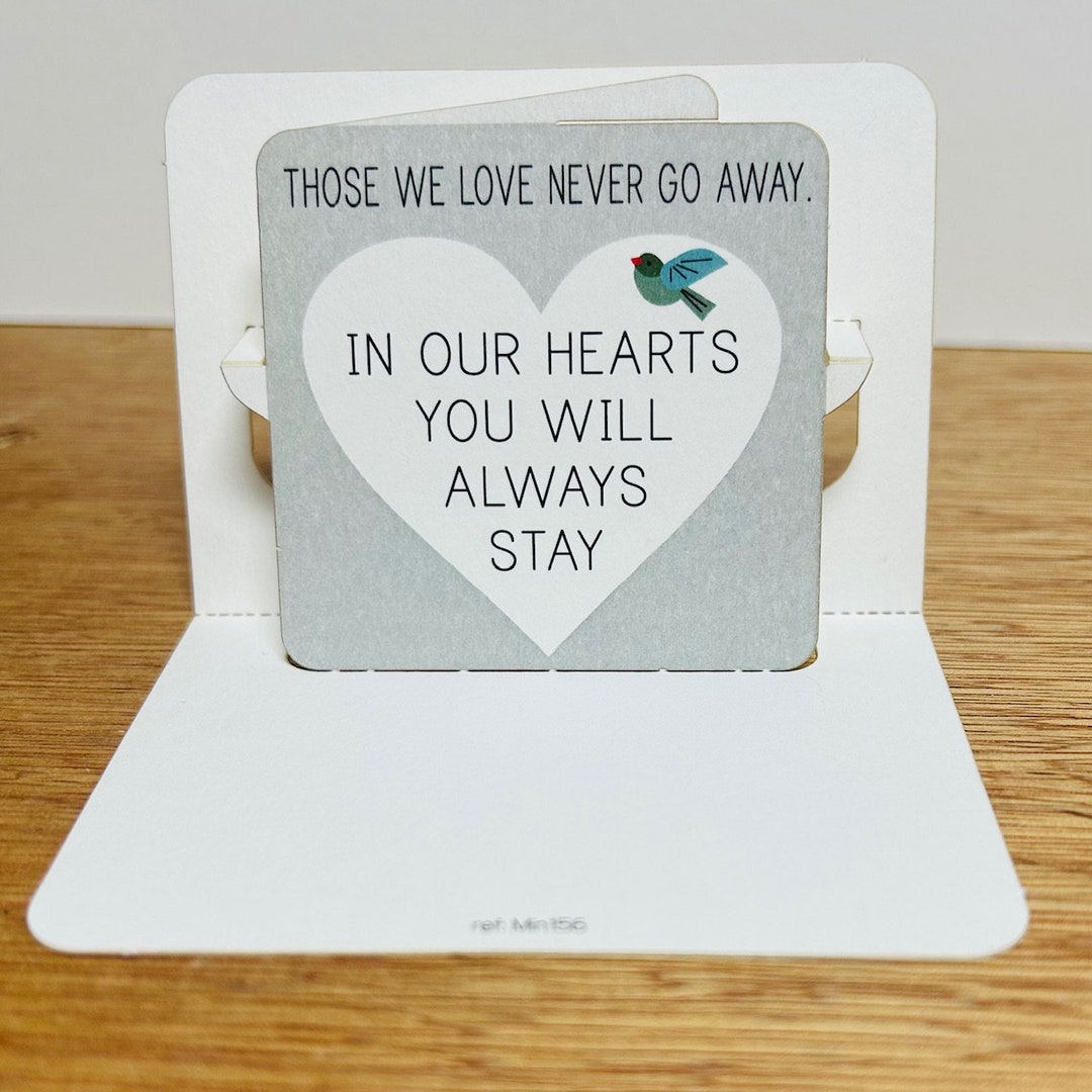 Mini Sympathy Card, Those We Love Never Go Away, Condolences ...