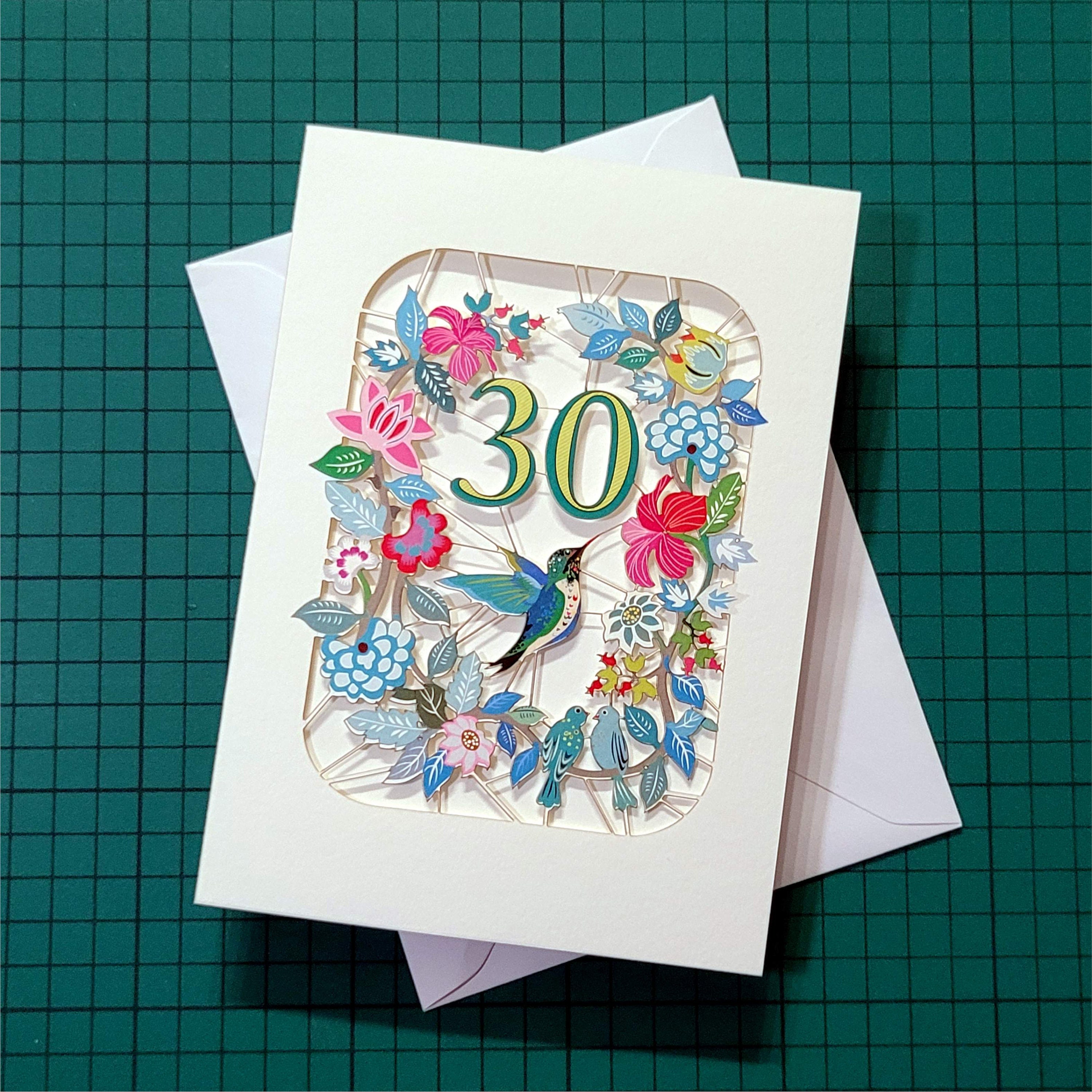 30th Birthday Card Age 30th Birthday Card 30 Age Birthday - Etsy UK