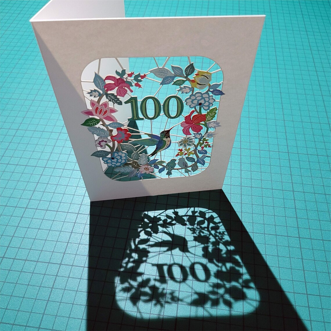 100th Birthday Card, Age 100th Birthday Card, 100 Age Birthday Card ...