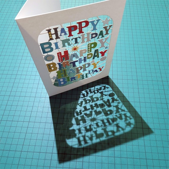 Unique ''happy Birthday'' Card Birthday Card - Etsy