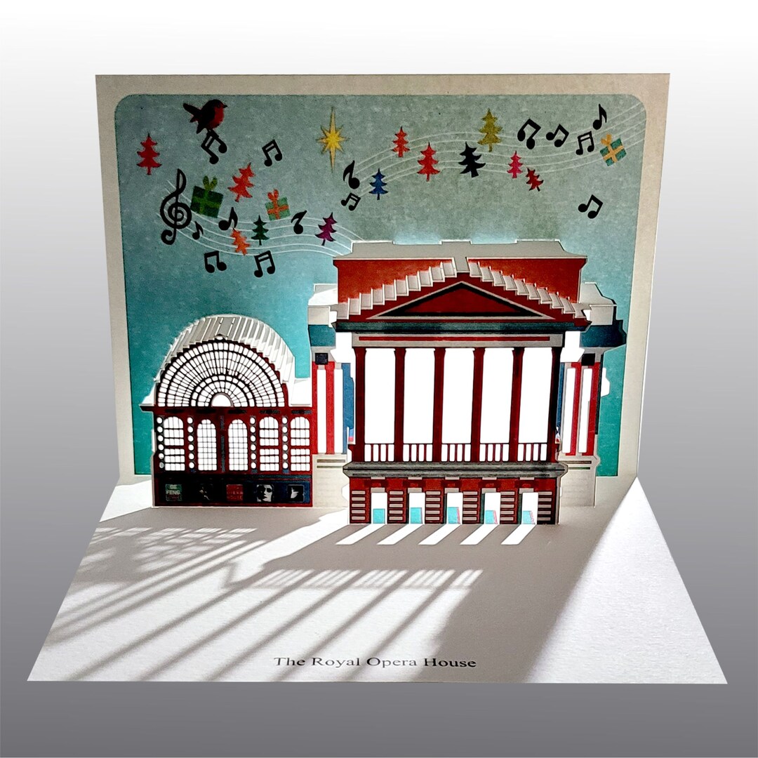 Christmas Card, Royal Opera House, Unique Christmas Card, Pop up Card ...