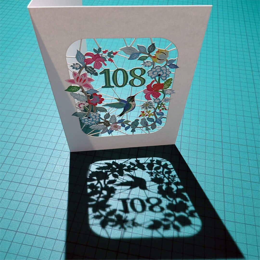 108th Birthday Card, Age 108th Birthday Card, 108 Age Birthday Card ...