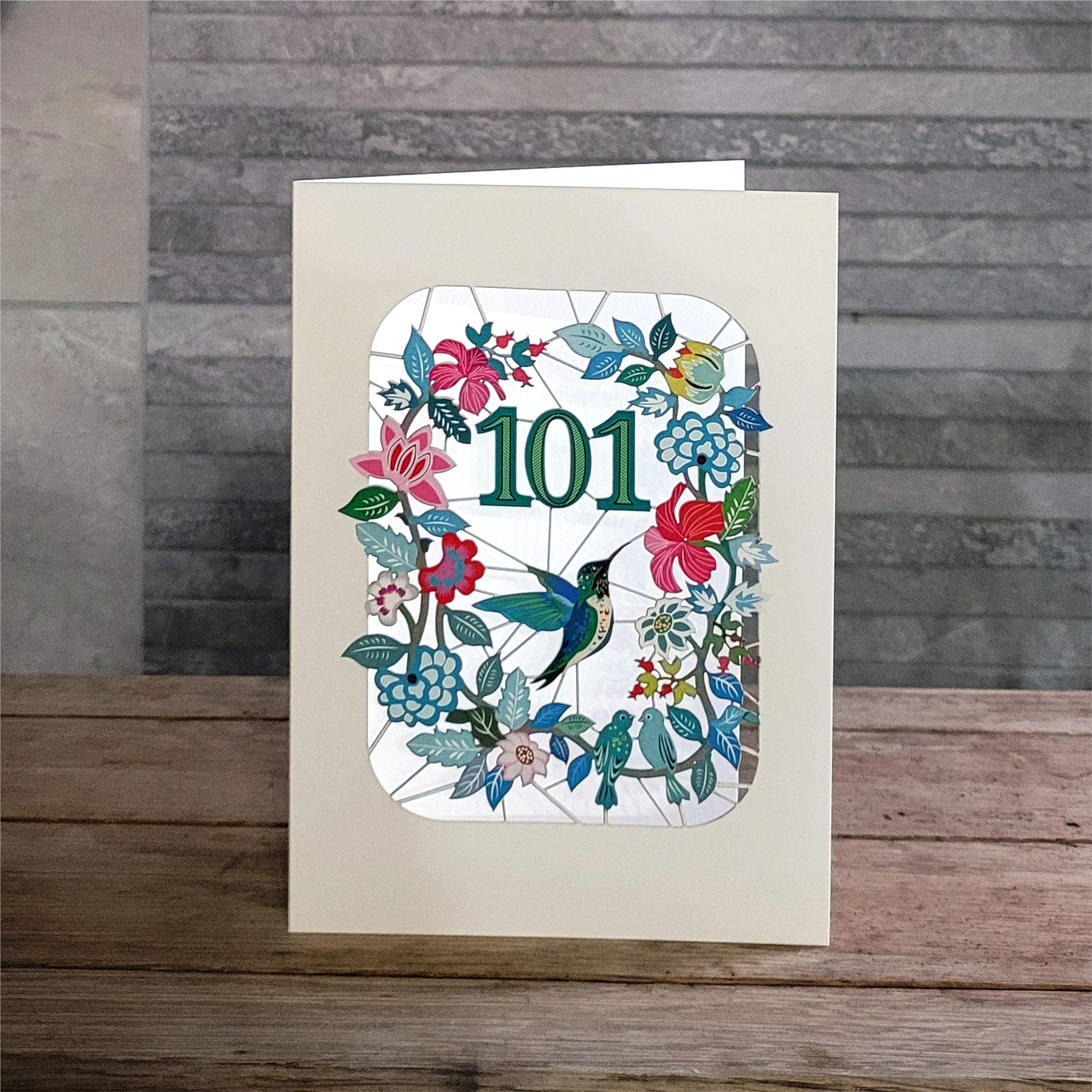 101th Birthday Card Age 101th Birthday Card 101 Age Birthday | Etsy