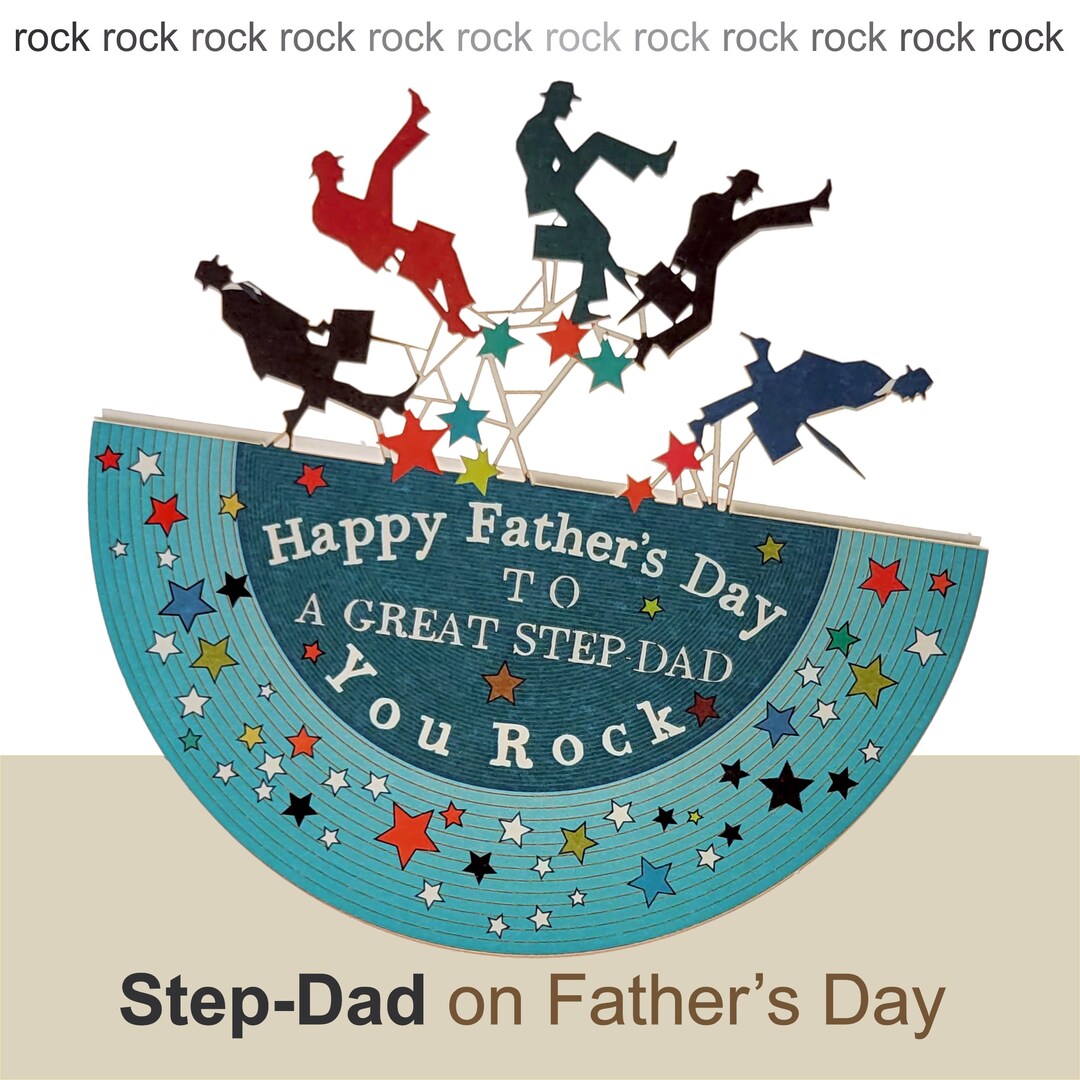 Rocking Step Dad Father's Day Card, Father's Day, Father's Day Cards ...