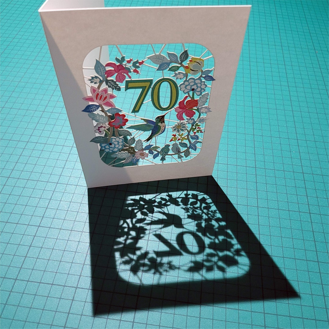 70th Birthday Card, Age 70th Birthday Card, 70 Age Birthday Card, Card ...
