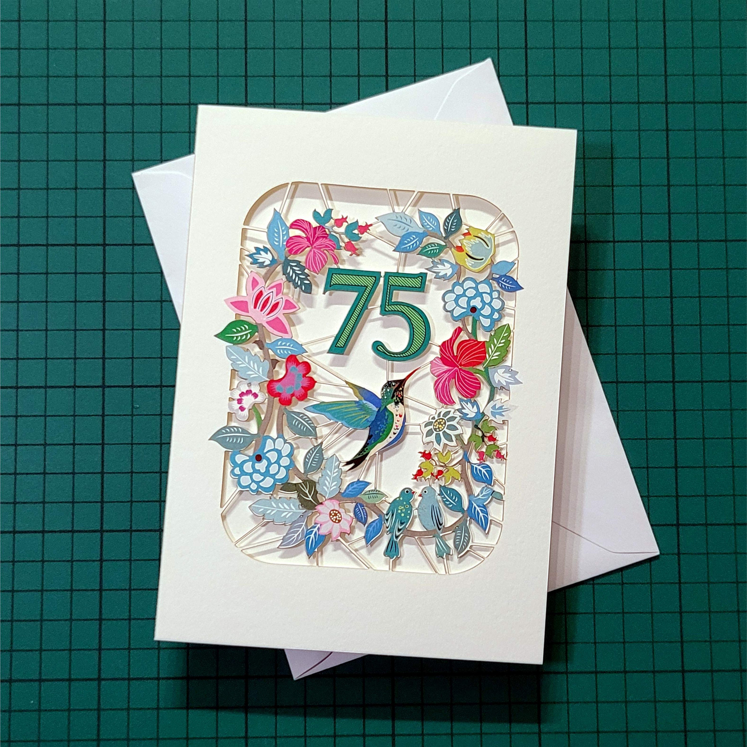 75th Birthday Card Age 75th Birthday Card 75 Age Birthday - Etsy