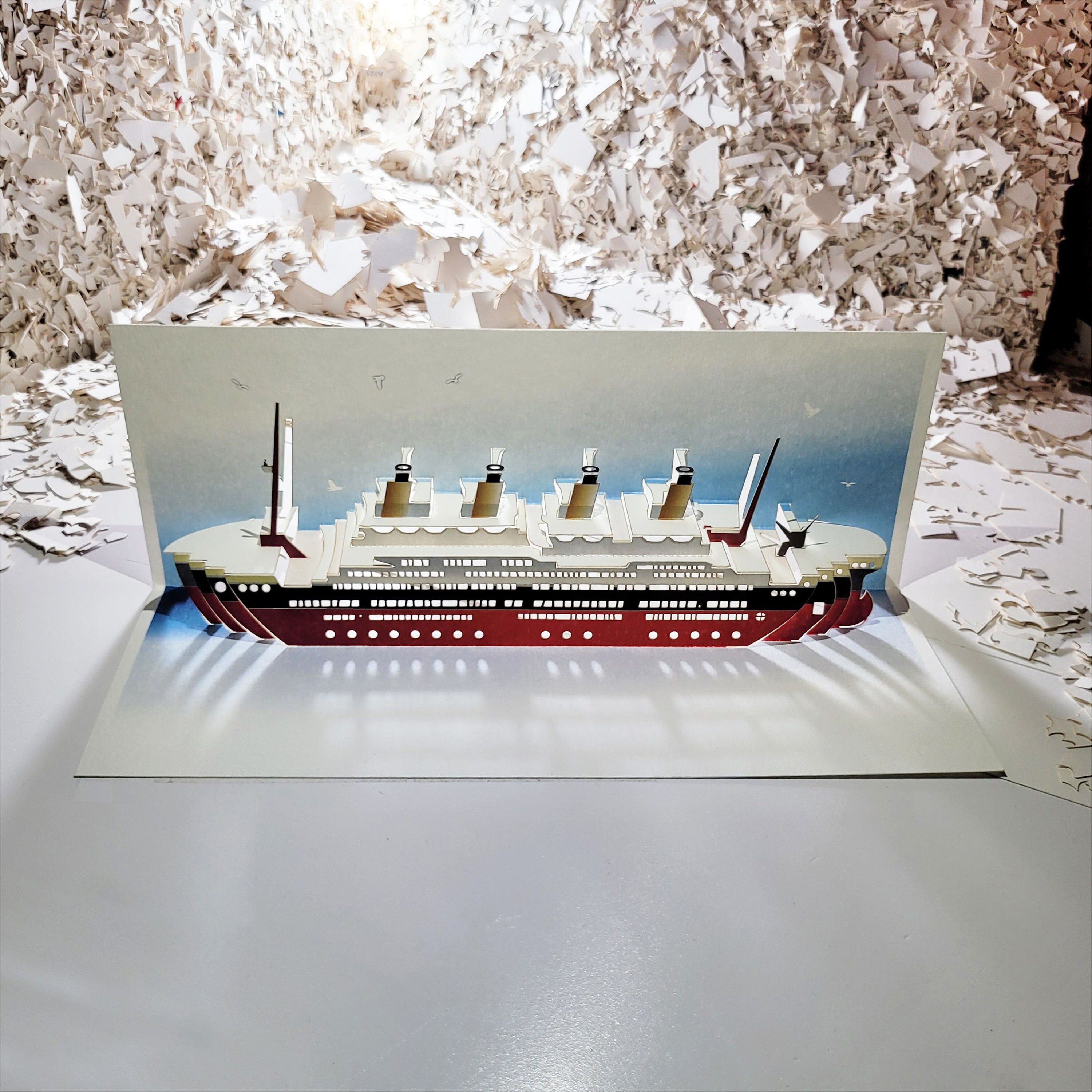 Titanic Card - Blank - Titanic Ship - Pop up Card, Card for Him, Card ...