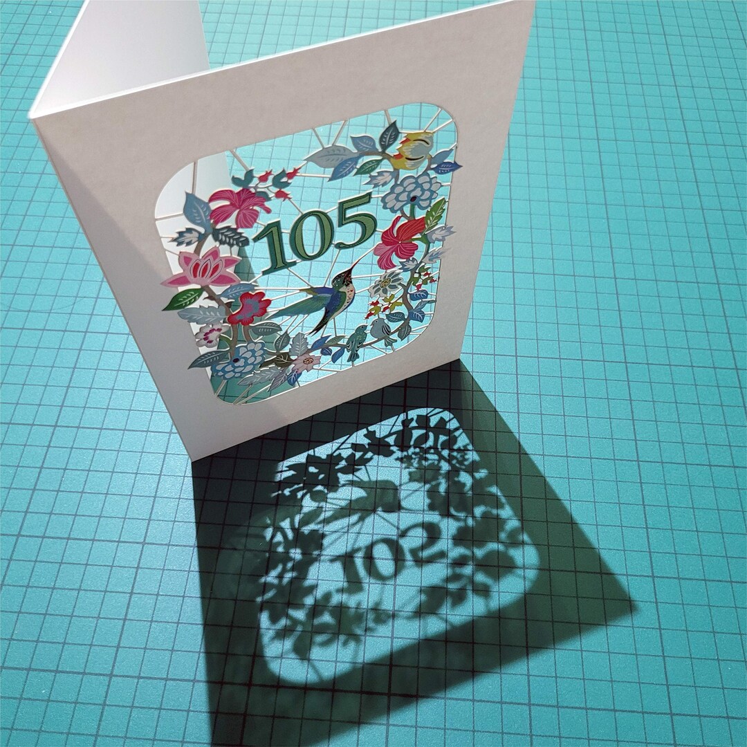 105th Birthday Card, Age 105th Birthday Card, 105 Age Birthday Card ...