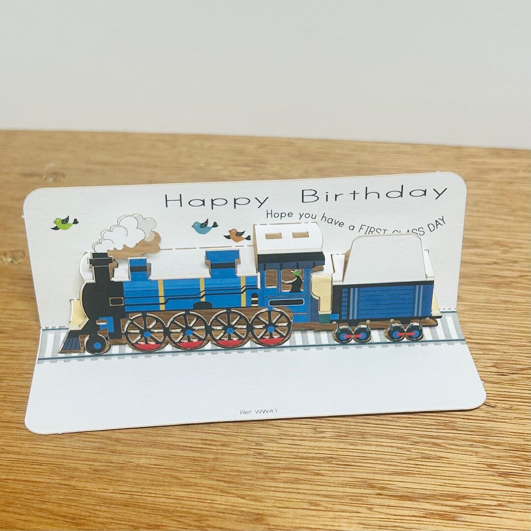 Mini Happy Birthday Train Card, Dad, Uncle, Brother, Son, Sister ...