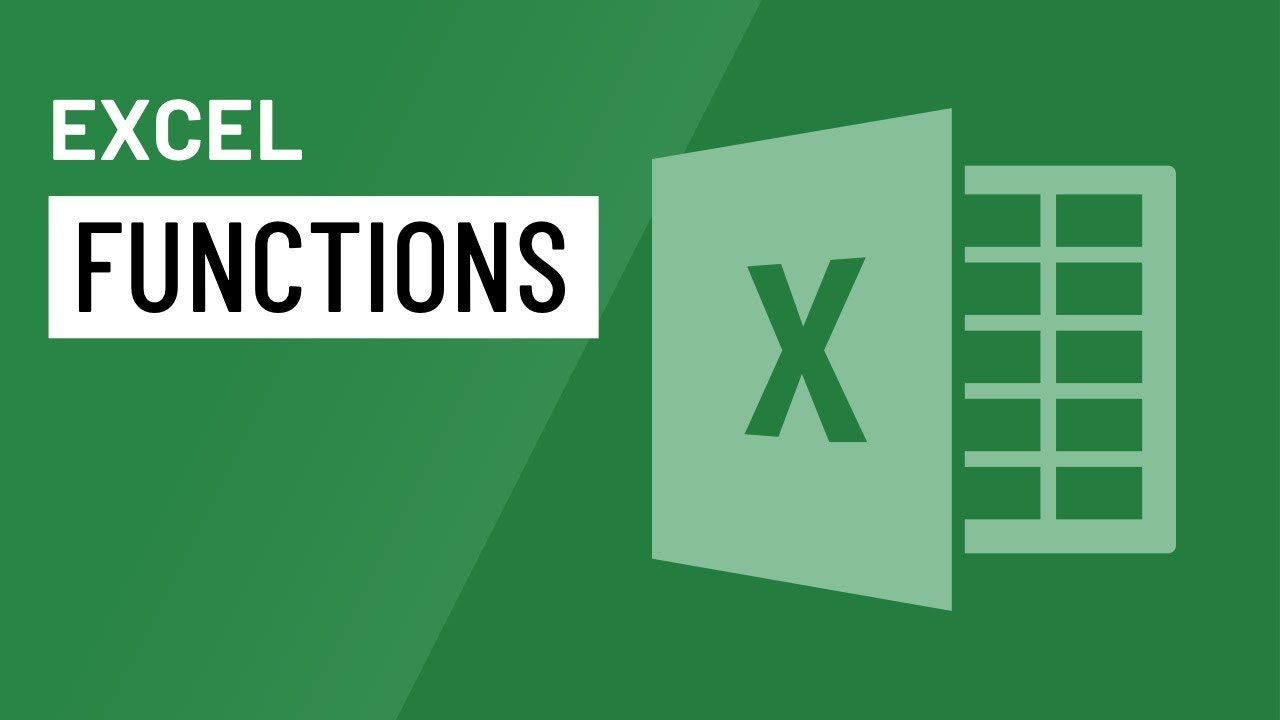 Microsoft Excel Functions And Shortcuts Workbook Etsy
