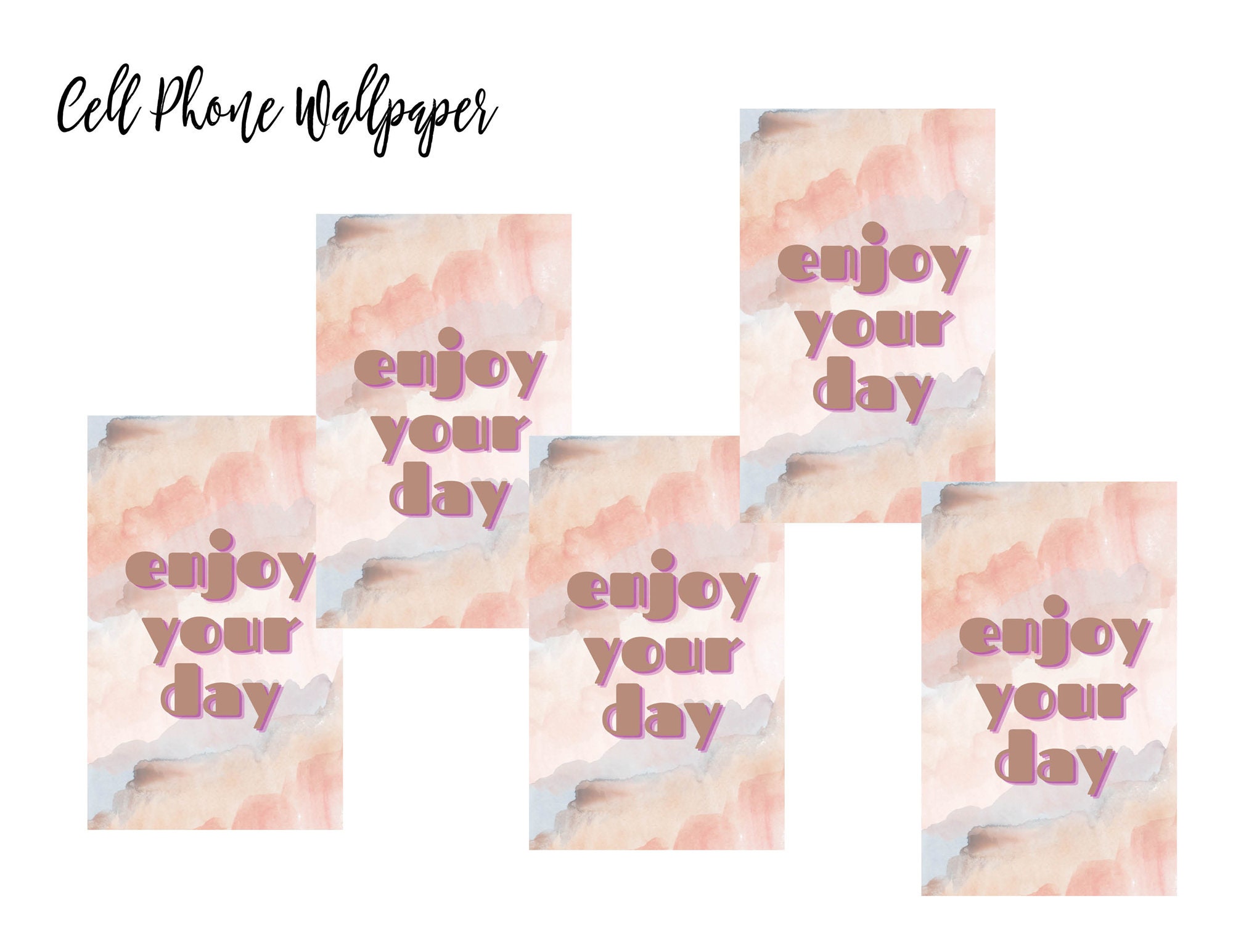 Enjoy Your Day Wallpaper - Etsy