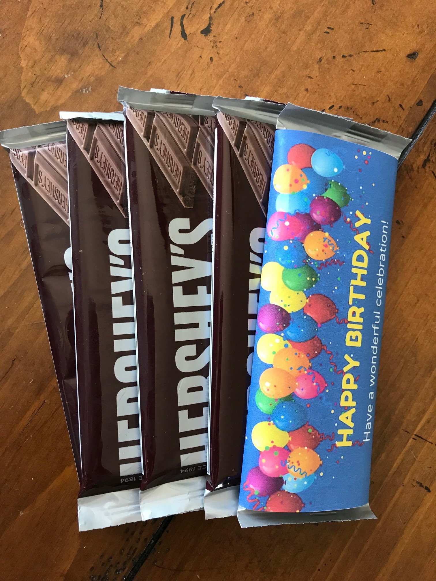 Happy Birthday Hershey Bar Regular Size Candy Wrapper - Etsy