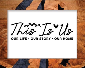 DIGITAL DOWNLOAD this is Us Decor, Family, Home, Floral, Printable ...