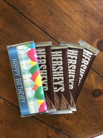 Happy Birthday Hershey Bar Regular Size Candy Wrapper - Etsy
