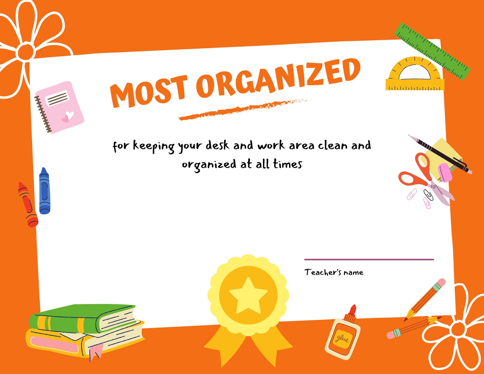 Most Organized Award - Etsy