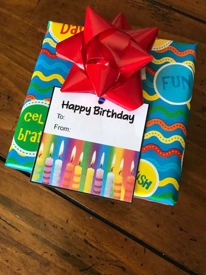 Editable Happy Birthday Tags - Etsy