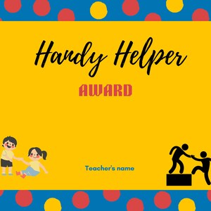 Classroom Kindness Award - Etsy