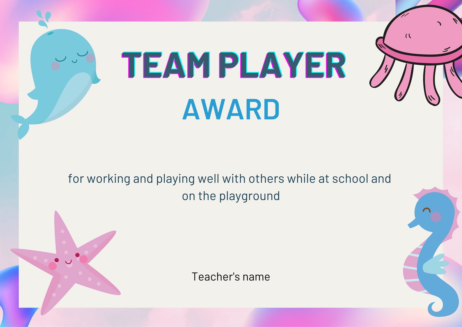 Most Respectful Award - Etsy