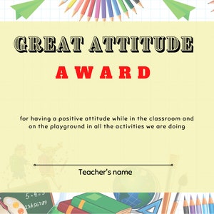 Classroom Kindness Award - Etsy