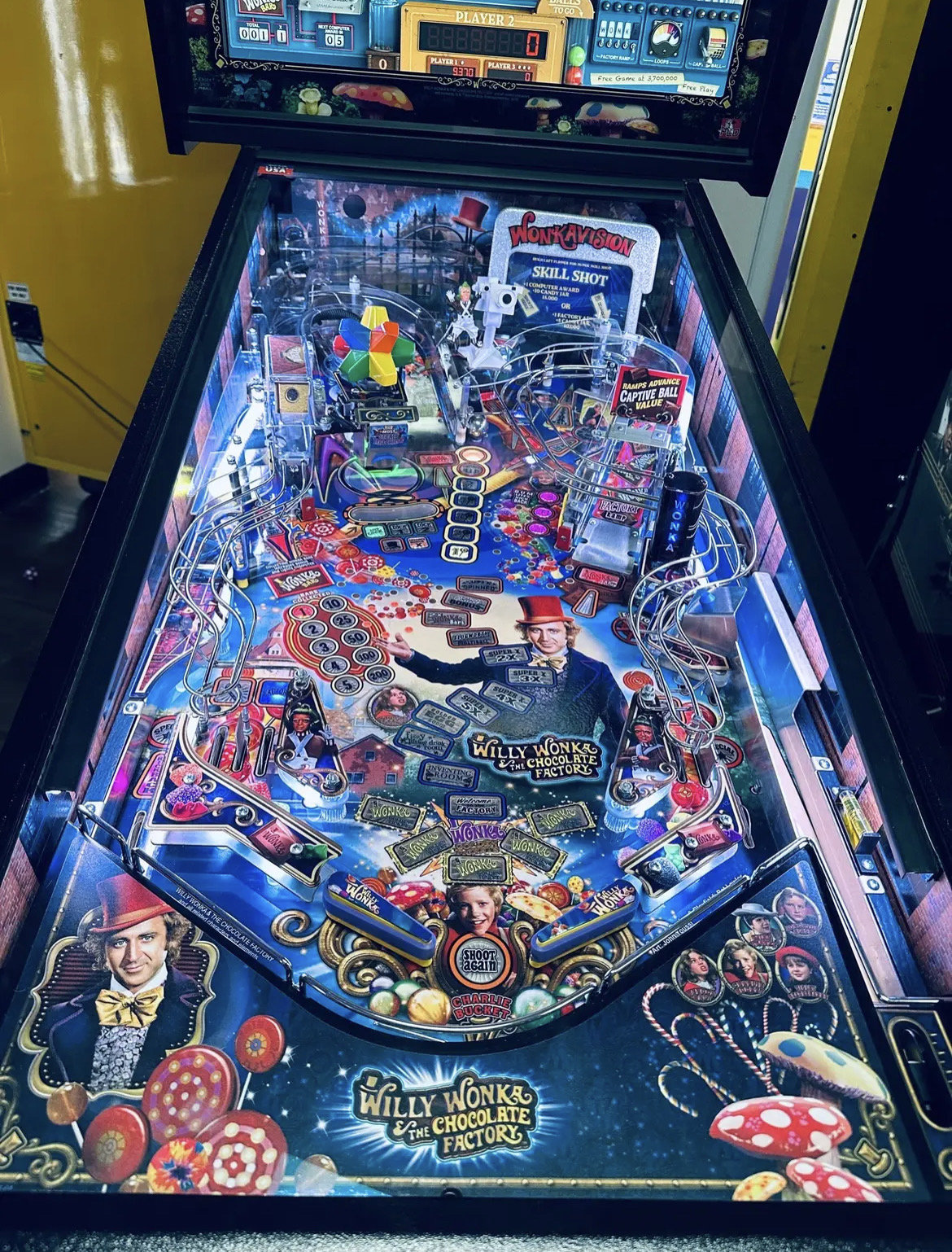 Willy Wonka Pinball Machine - Etsy Canada