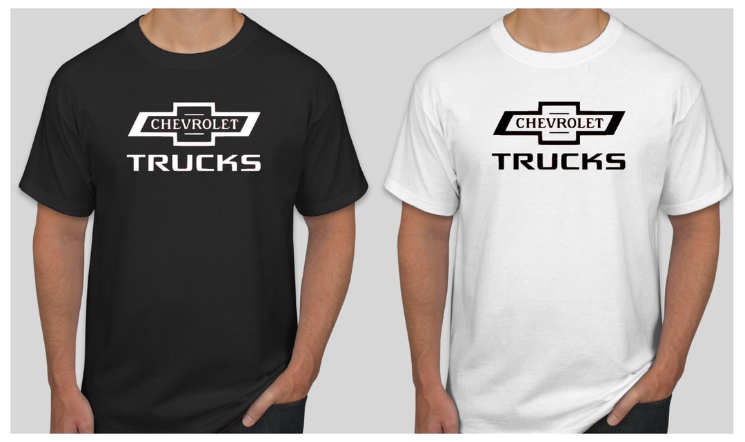New Chevrolet Trucks Logo Chevy Custom Vinyl T-shirt S,M,L,XL,2XL Adult ...