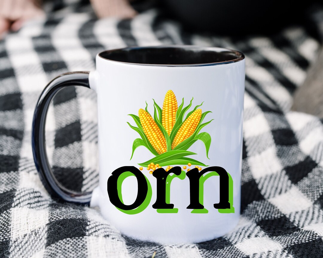 Corn Mug, Fall Decor, Gift for Farmer, Corn Harvest, Vegetable Mug ...
