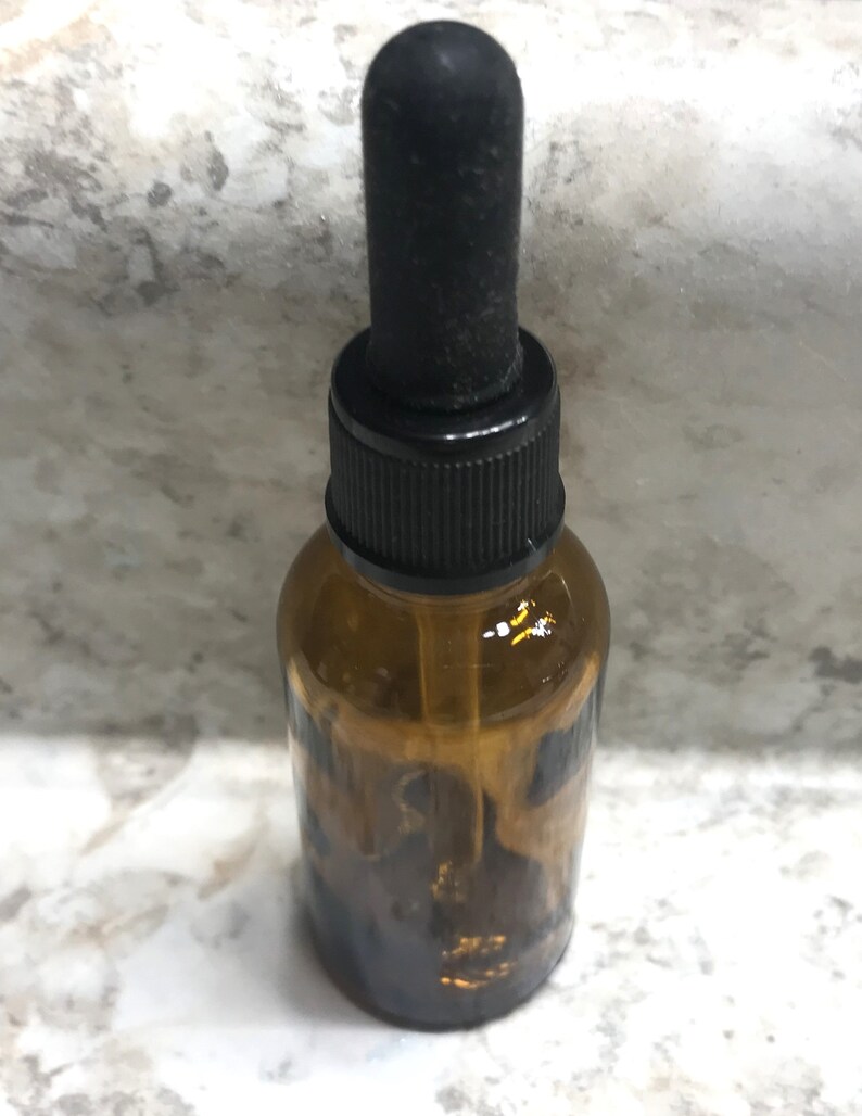12 Pack, 1oz Amber Glass Dropper Bottles, Tincture, Black Tip Glass ...