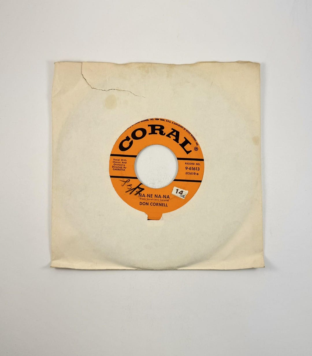 Don Cornell 'rock Island Line' 7 45 R P M Coral Records Single - Etsy