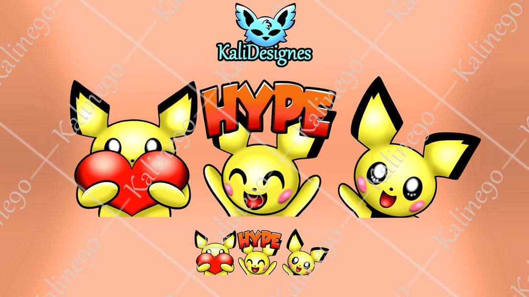 Cute Pich X10 A Ver Emotes Pack - Etsy