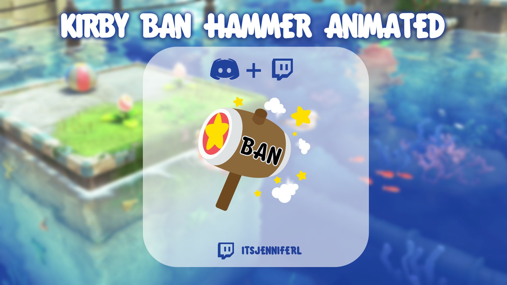 Twitch Emote Kirby Ban Hammer Emote for Streaming Kirby Ban Hammer ...