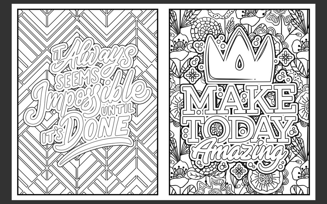 50 Inspirational Self Care Coloring Pages for Adults/värityskuvia ...