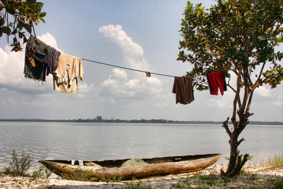 Lake Piso Canvas Print: Peaceful Fishing Boat Scene - Ready to Hang - Etsy