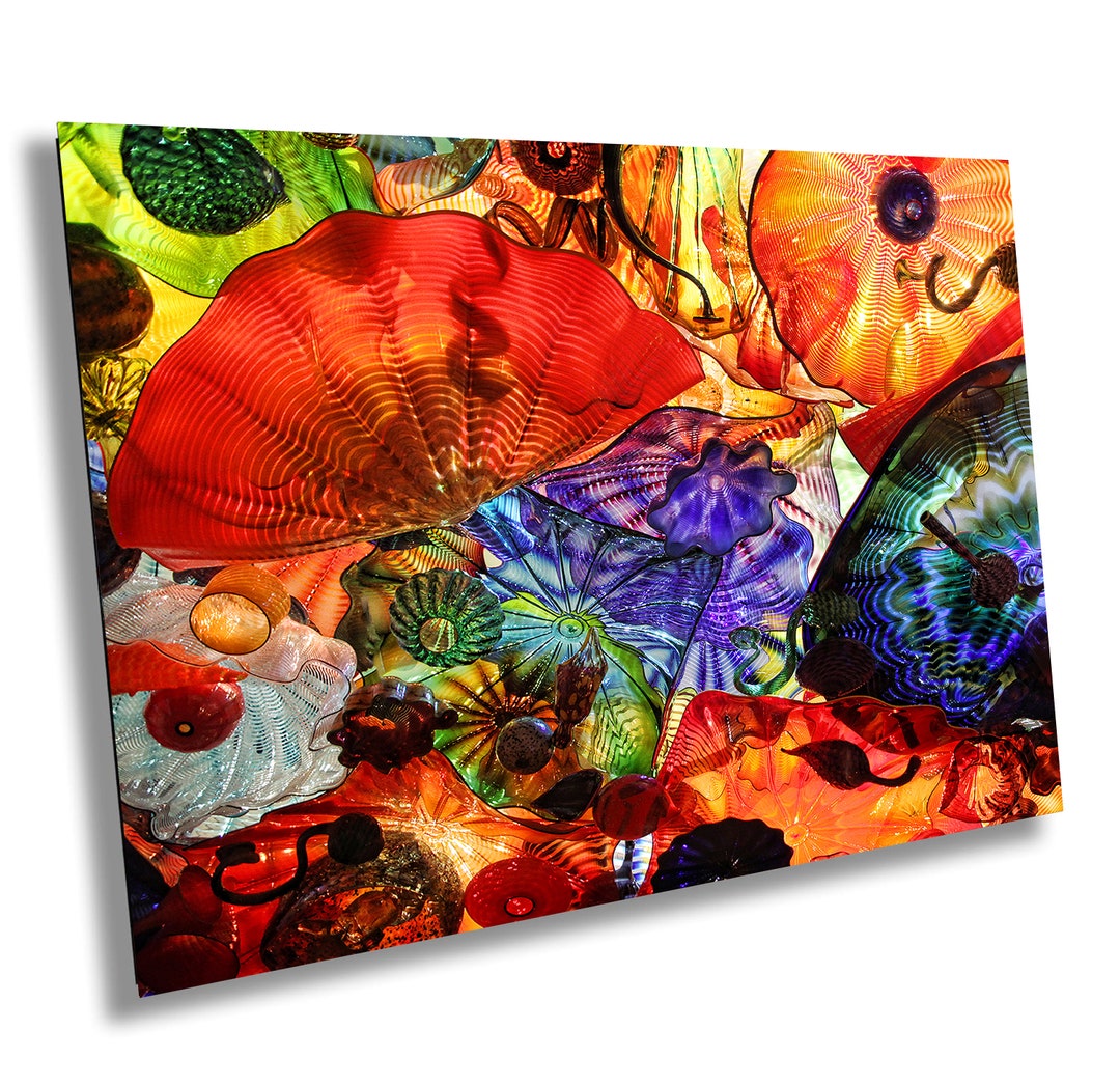 Chihuly Glass Ceiling Sculpture - Colorful Hand Blown Art - Etsy