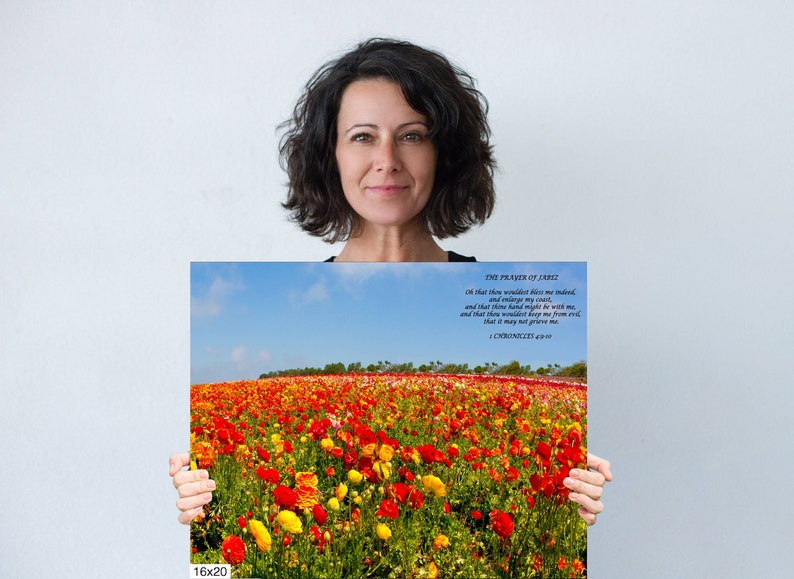 Enlarge My Territory Prayer Jabez Flower Garden Bible Verse 1 ...