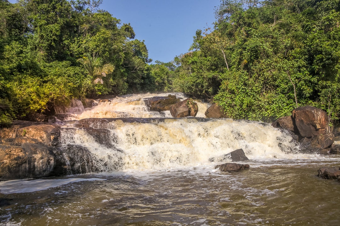 Waterfall Wall Art: Kpatawee in Liberia (sunset Glow Canvas) - Etsy