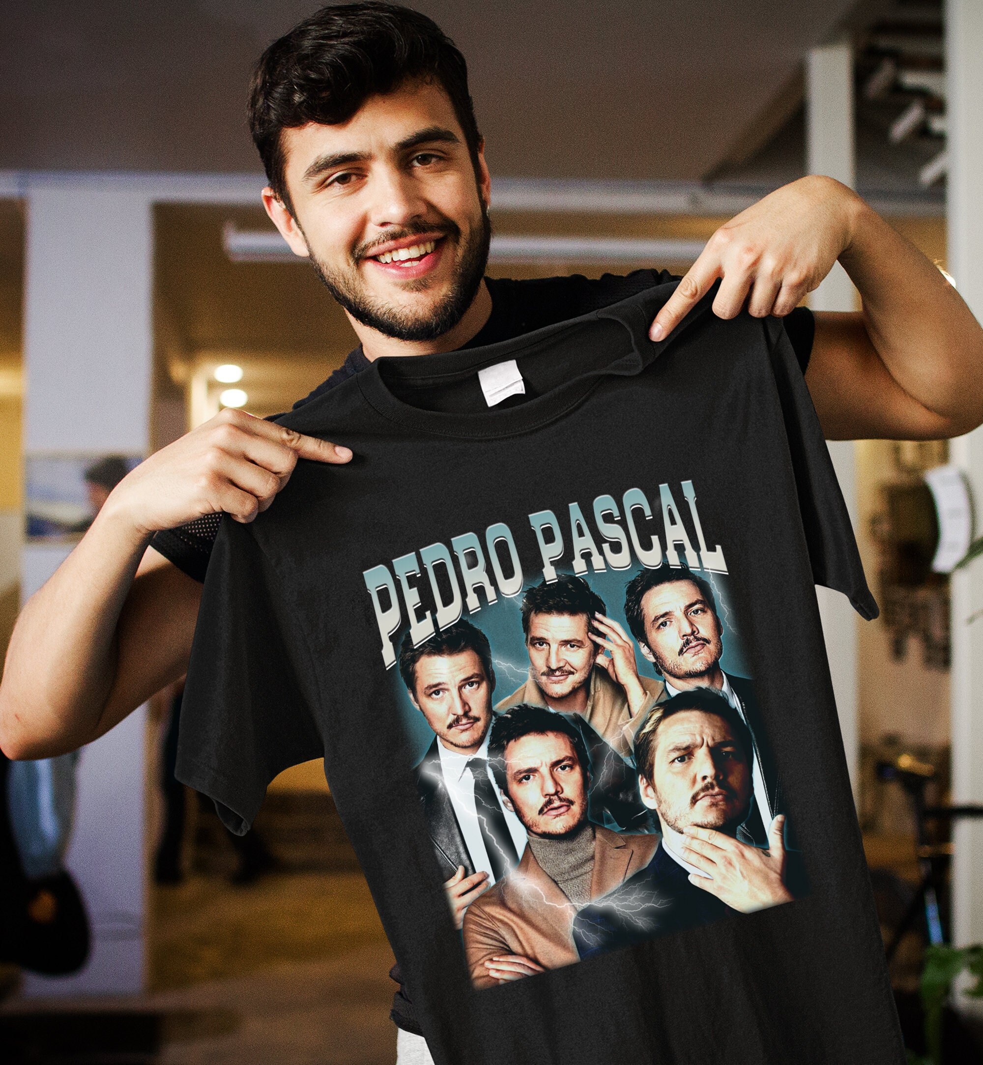Pedro Pascal, The Last Of Us, Vintage 90's Bootleg Vintage T-Shirt ...