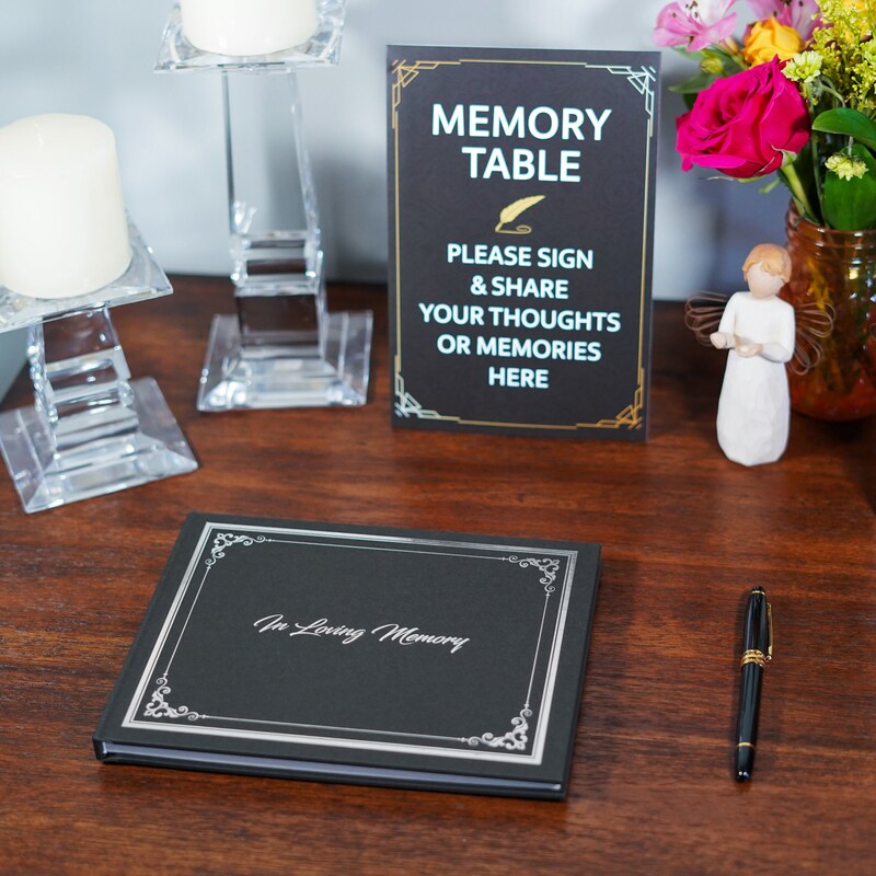 Memorial Guest Book - Etsy