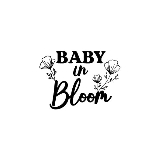 Baby in Bloom SVG - Etsy