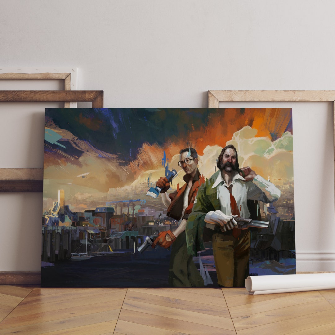 Disco Elysium Poster Rolled Canvas Print Gaming Room Gift - Etsy