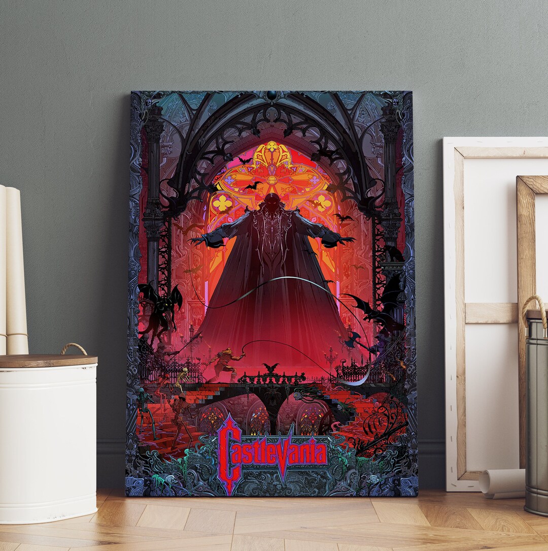 Castlevania Poster Symphony of the Night Castlevania Rolled Canvas ...