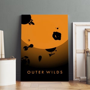Outer Wilds Poster | Rolled Canvas Print | Gaming Room Gift #2 - Etsy
