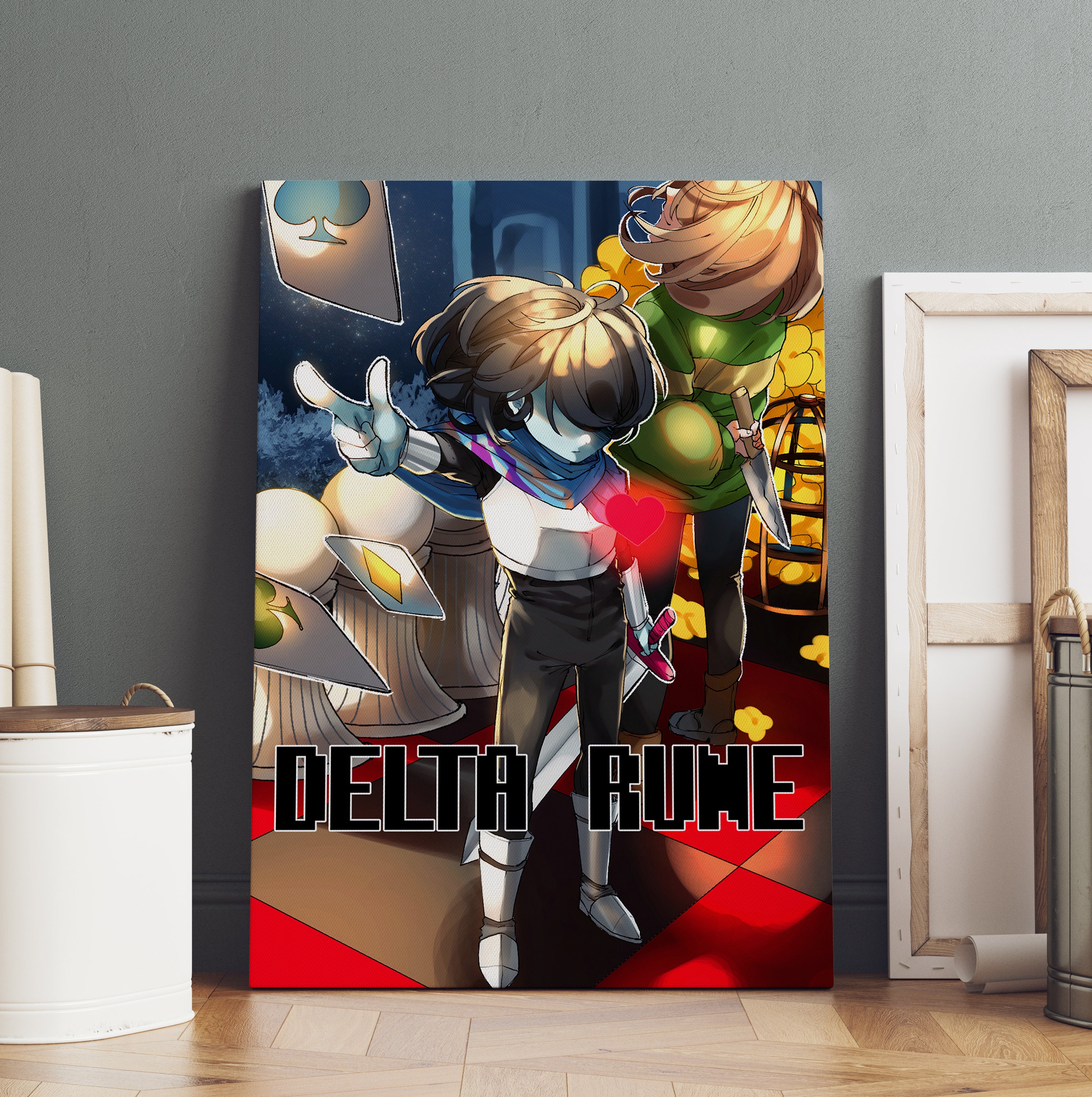 Deltarune Poster Rolled Canvas Print Gaming Room Gift - Etsy