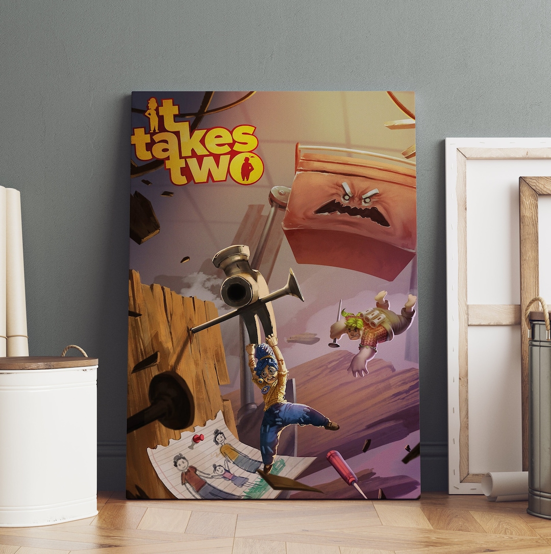 It Takes Two Poster | Rolled Canvas Print | Gaming Room Gift - Etsy